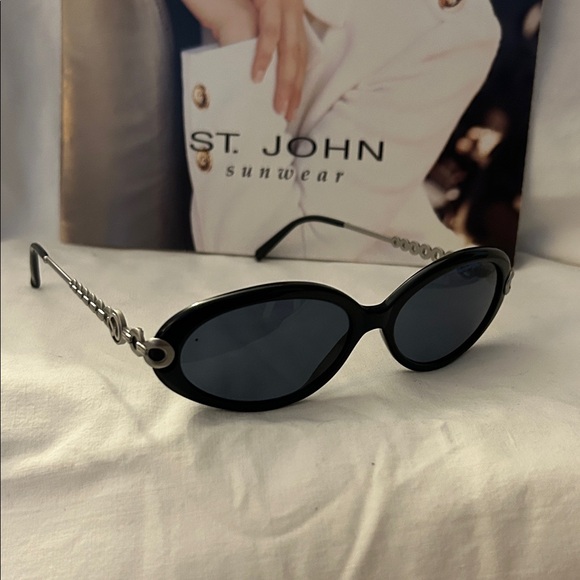 St. John | Accessories | St John Sleek Black Sunglasses | Poshmark